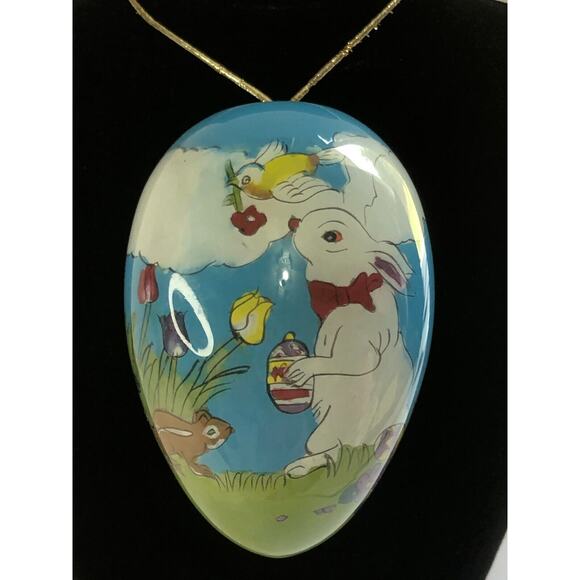 Li Bien | Holiday | Vintage Li Bien Reverse Hand Painted Glass Easter ...